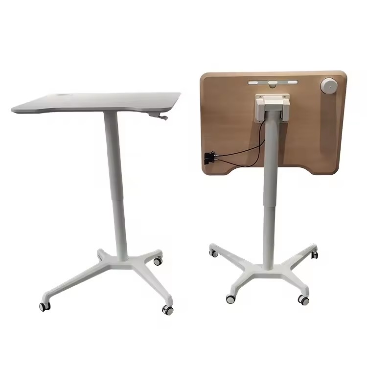 Adjustable pneumatic lifting table, sitting upright table