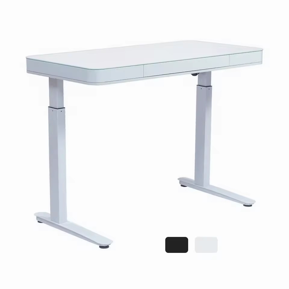 Computer desk corner electric upright table