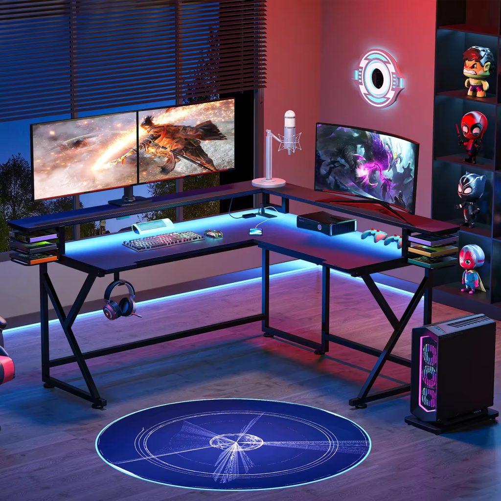 L-shaped office desk game desk workstation