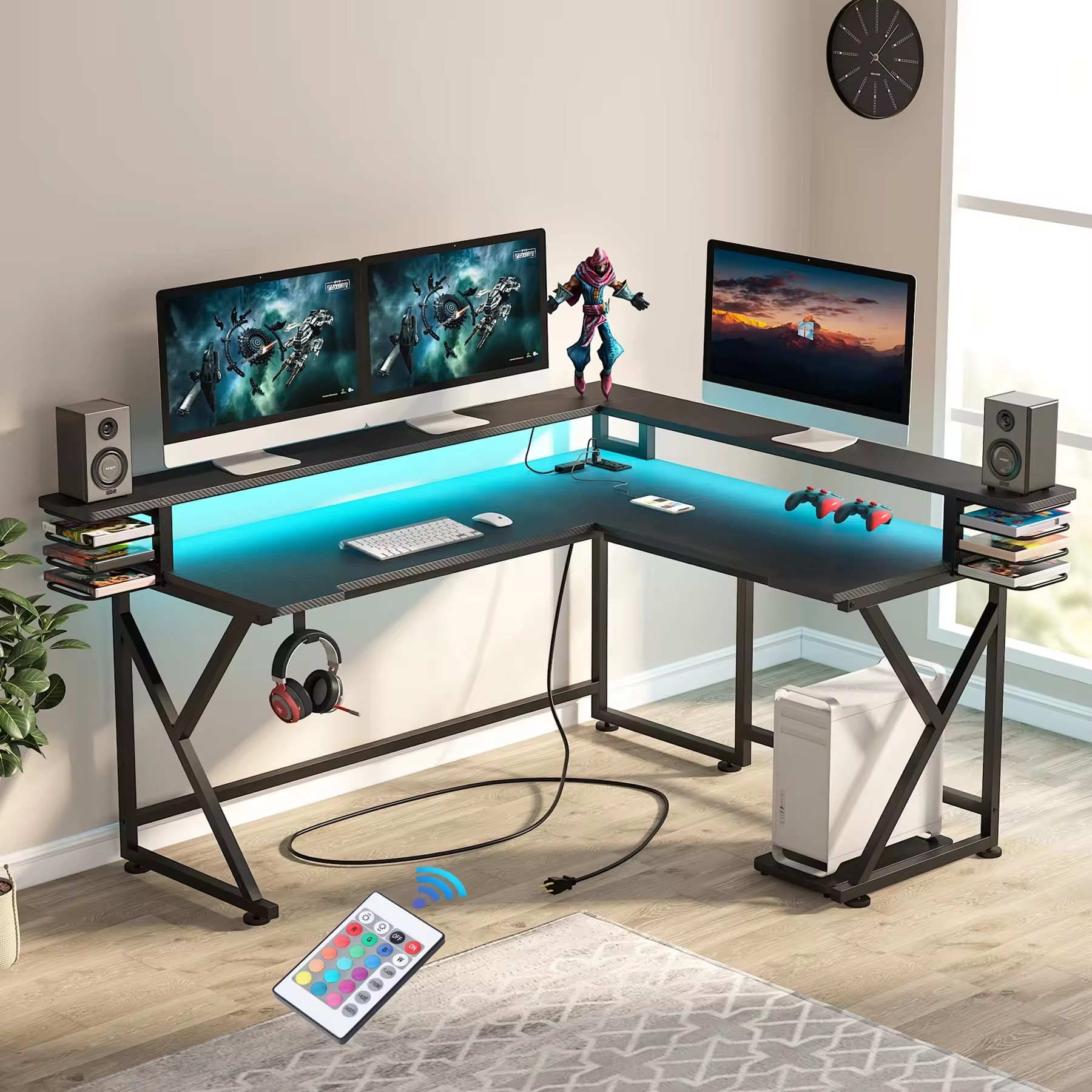 L-shaped office desk game desk workstation