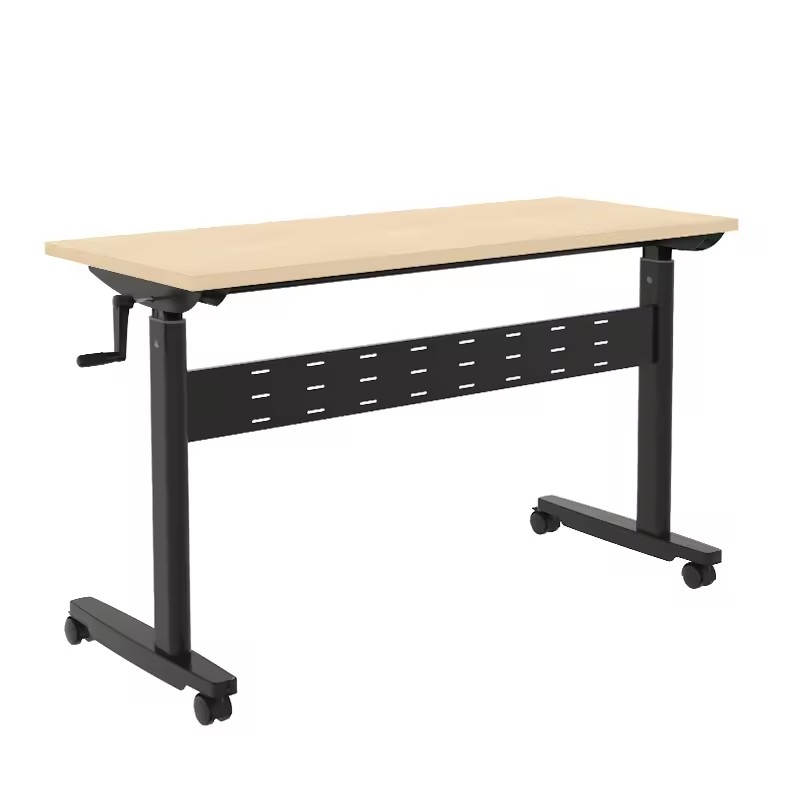 Manual crank worktable
