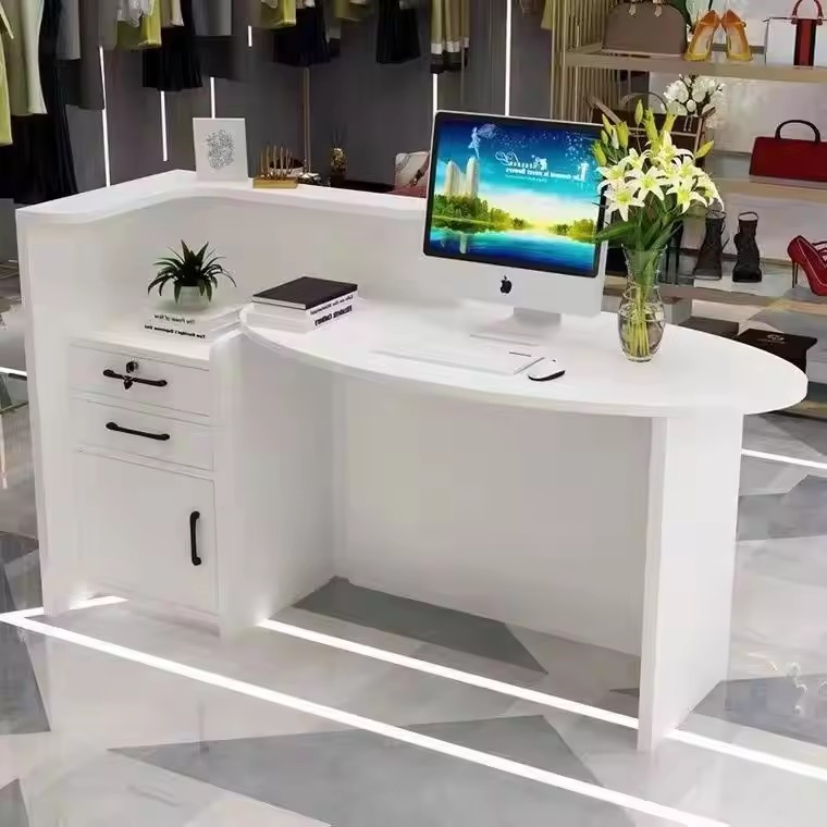 Small Corner Reception Desk